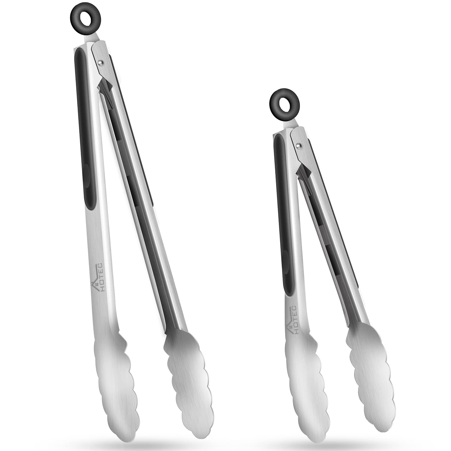Mua Hotec Stainless Steel Kitchen Tongs Set of 2 - 9" and 12", Locking ...