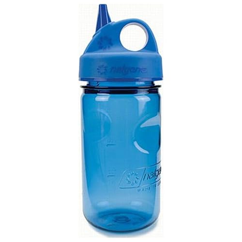 NALGENE Tritan Grip-N-Gulp BPA-Free Water Bottle,Slate Blue,12 Ounces ...