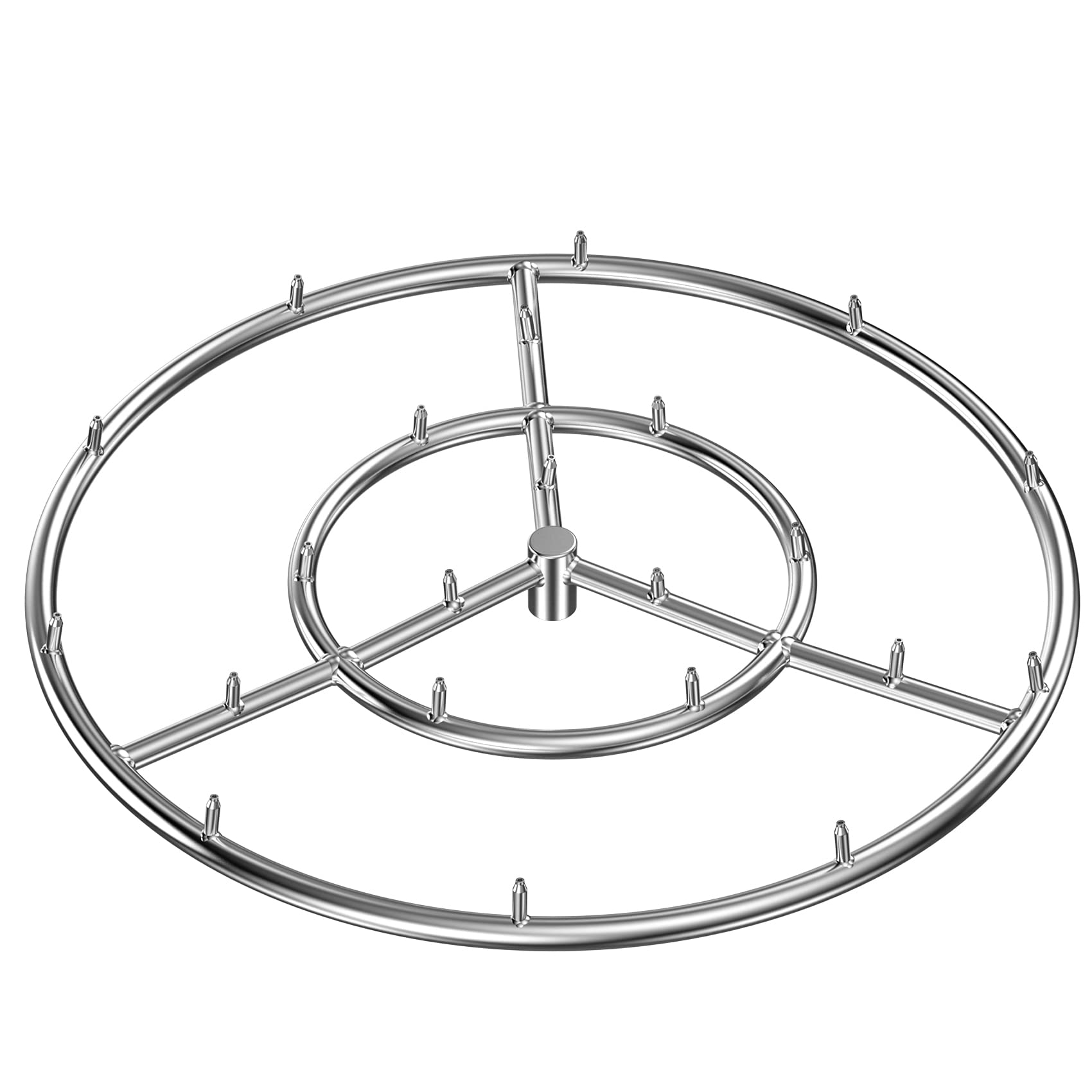 Skyflame 24-Inch Round Stainless Steel Fire Pit Jet Burner Ring, High ...