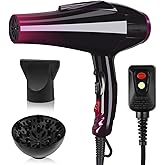 Amazon.com : Professional Hair Dryer Powerful 3500 Watt Blow Dryer Salon Ceramic Tourmaline ...