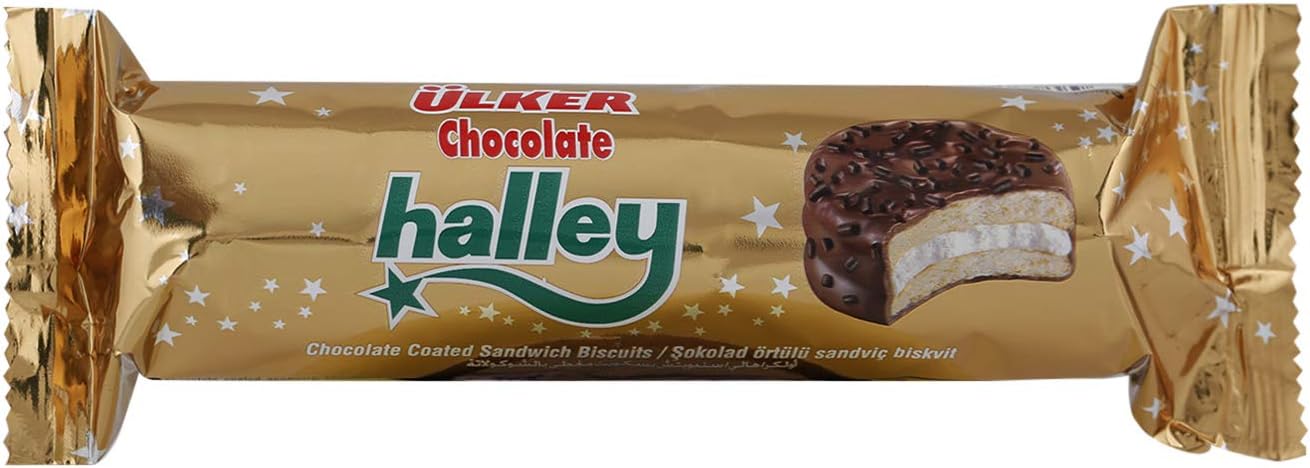 Ulker Halley Chocolate Biscuit Sandwich - 77gm - 24 Pieces: Amazon.co ...