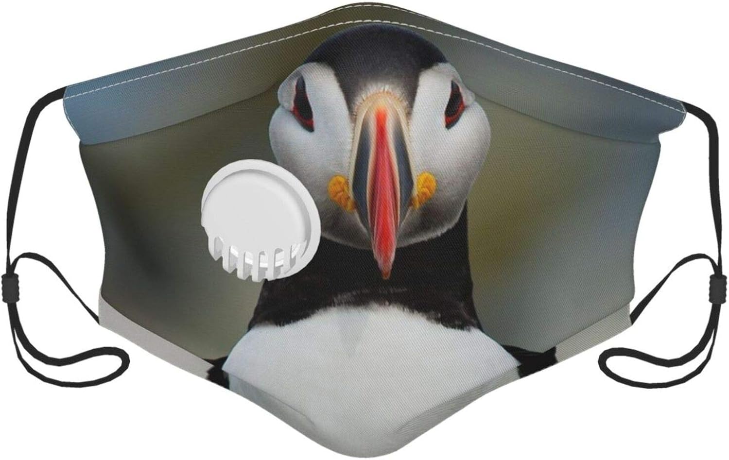 Amazon.com: Cute Atlantic Puffin Face Mask With Breathing Valve Nose ...