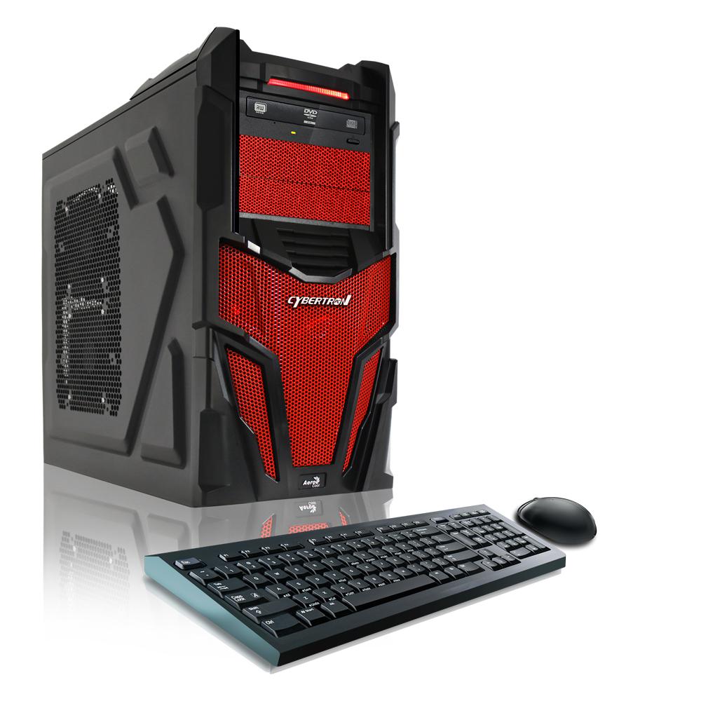 CybertronPC Shockwave GM1213H Desktop (Black/Red) : Amazon.com.mx ...