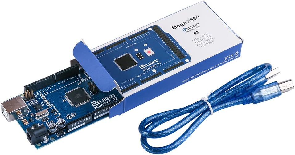 ELEGOO Mega R3 Controller Board Compatible with Arduino IDE with USB ...