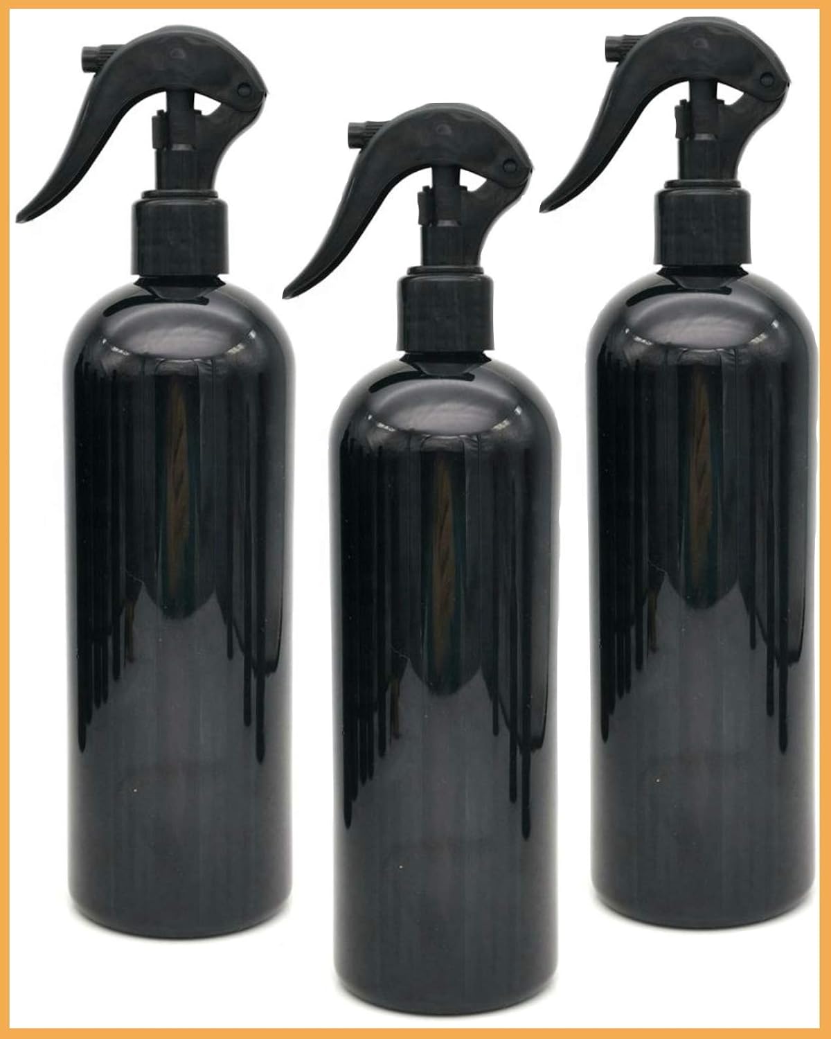 STERLAIN 3 PACK 300ml Empty spray bottles mist spray black – curly hair ...