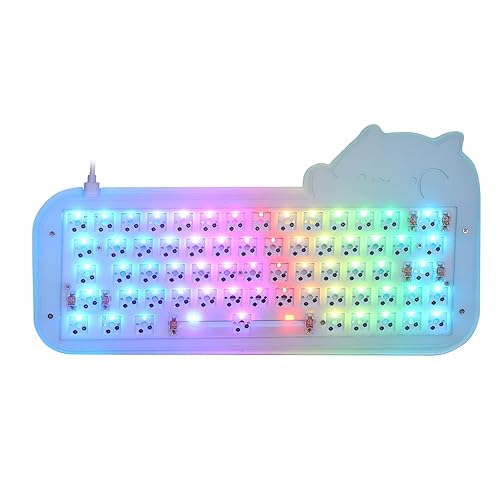 EPOMAKER Mini Cat 64 60% Wired Keyboard Kit, Hot Swappable Mechanical ...