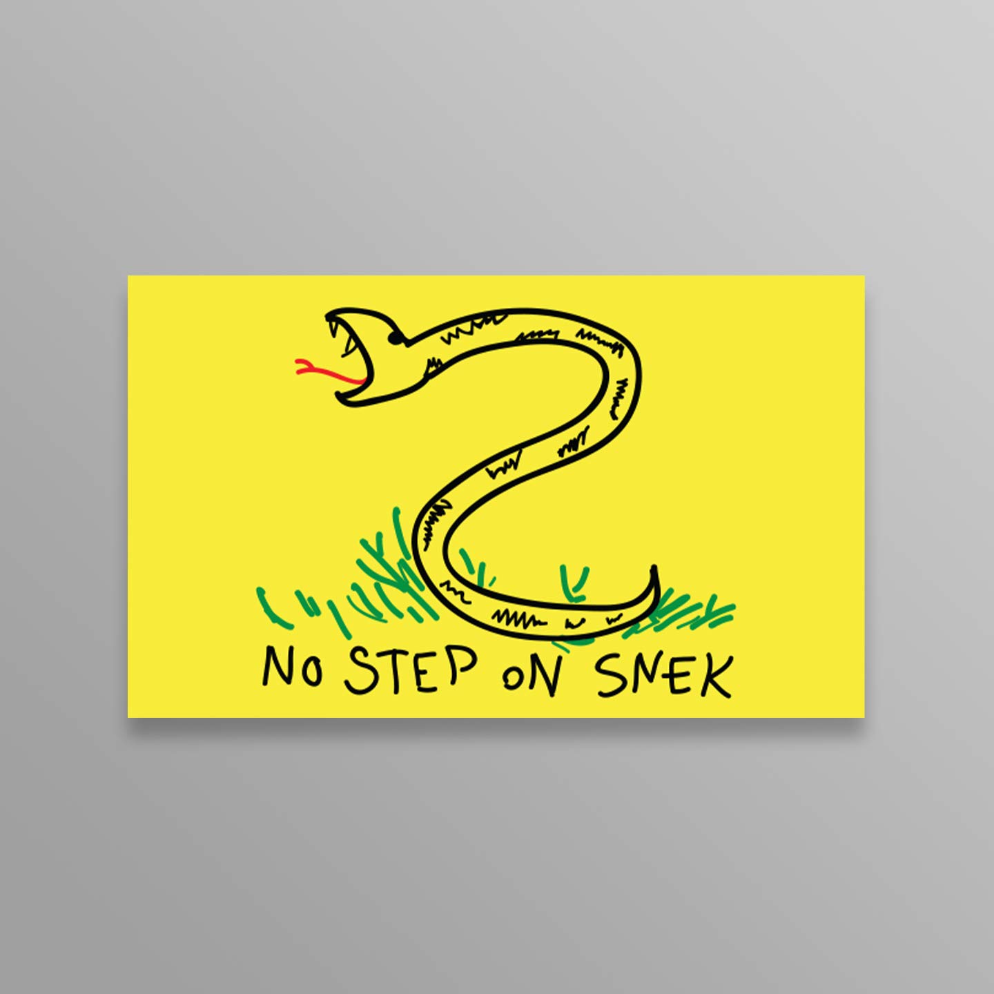 No Step on Snek Flag Sticker Funny Gadsden Vinyl Decal 2-Pack 5 by 3 ...
