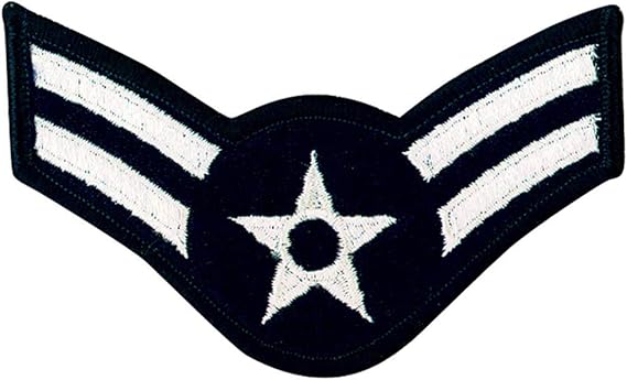 Amazon.com: Air Force Airman 1st Class E-3 Full Color Embroidered ...