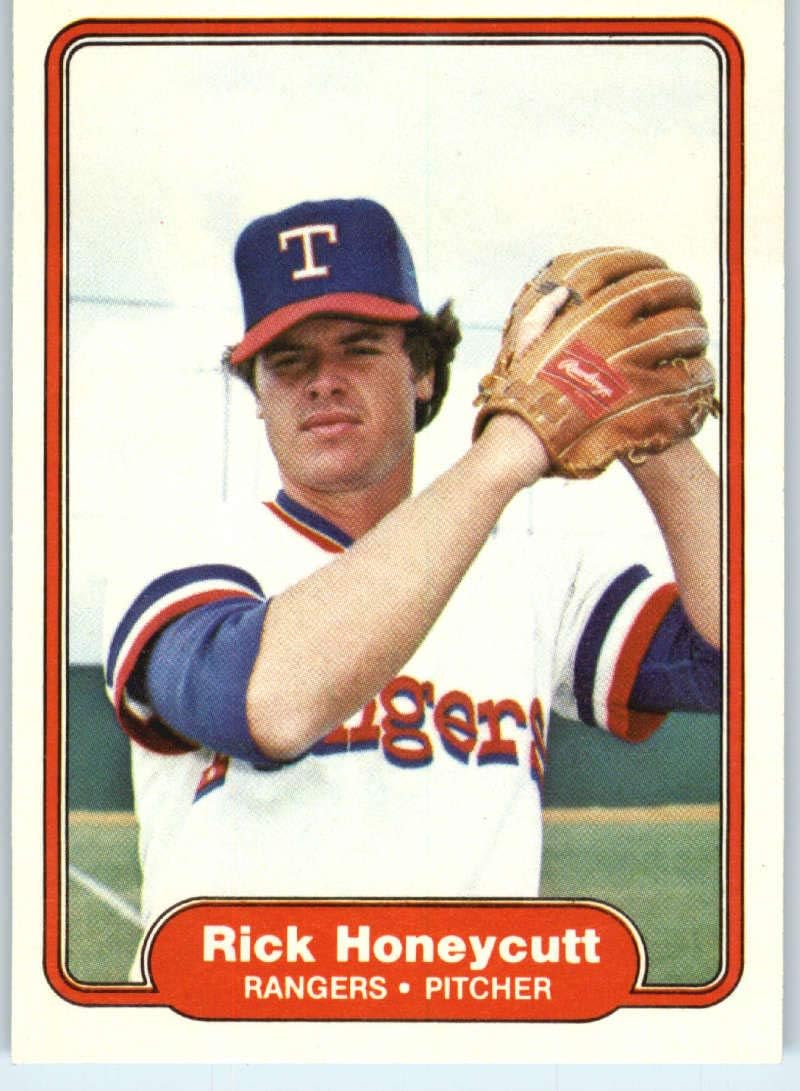 Amazon.com: 1982 Fleer Baseball Card #318 Rick Honeycutt Texas Rangers ...