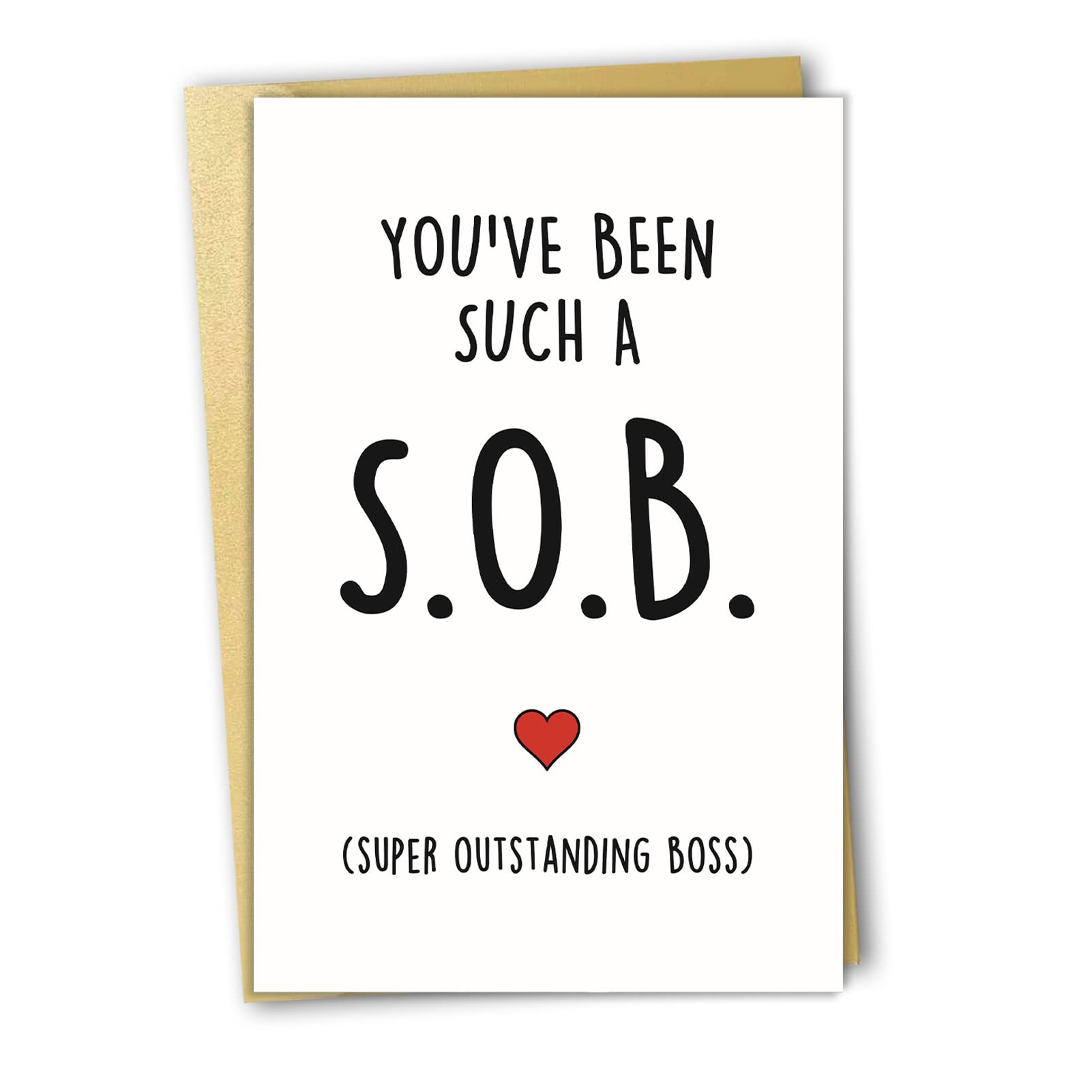 Mua OJsensai Funny Boss Day Card, Humorous Card for Boss, Rude Card ...