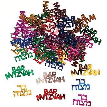 Amazon.com: Gold Mazel Tov in Hebrew & English Confetti, Jewish ...