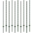 Fence Posts 7 Feet, Pack of 10, 3-4-5-6-7Ft Heavy Duty Garden Metal ...