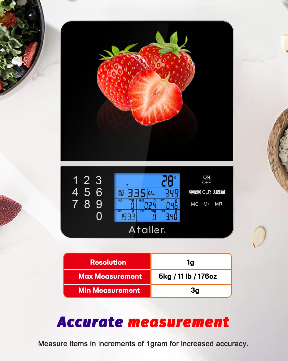 Mua Ataller Food Scale with Nutritional Calculator, Kitchen Diet Scale ...