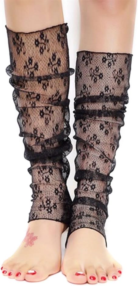 Aniwon Men's Uv Protection Arm Socks Summer Arm Sleeve Long Lace Socks ...