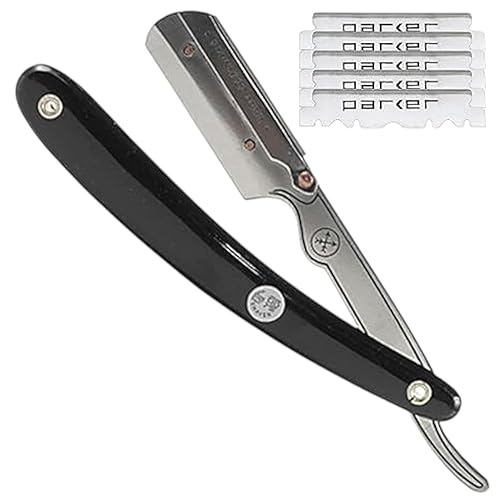 Parker SRB Straight Edge Barber Razor – Stainless Steel Blade Arm ...