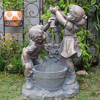Amazon.com : Play Child Water Fountain Boy and Girl : Garden & Outdoor