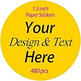 Amazon.com : 300 pcs Premium Custom Stickers Paper 2 inch Round ...