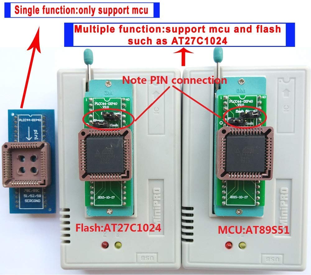 Mua Xgecu TL866II Plus Upgraded Xgecu T48 Programmer 16 Adapter Socket Clip IC chip Programmer ...