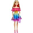 Amazon.com: Barbie Large Doll with Blonde Hair, 28 Inches Tall with ...