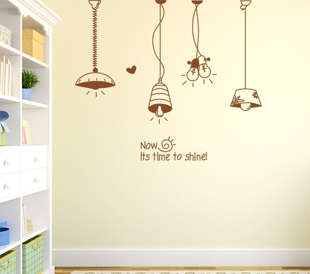 Buy Decals Design 'Hanging Light Lamps' Wall Sticker (PVC Vinyl, 50 cm ...