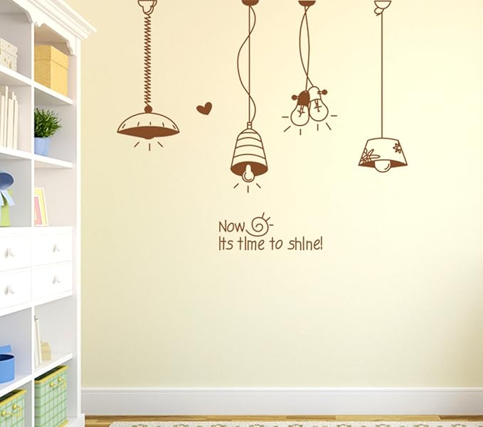 Buy Decals Design 'Hanging Light Lamps' Wall Sticker (PVC Vinyl, 50 cm ...