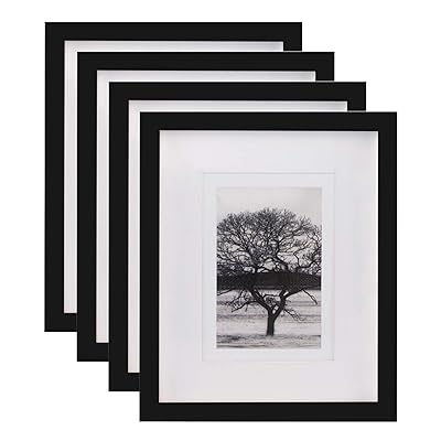 Buy Egofine 8x10 Picture Frames 4 PCS - Made of Solid Wood HD Plexiglass for Table Top Display ...