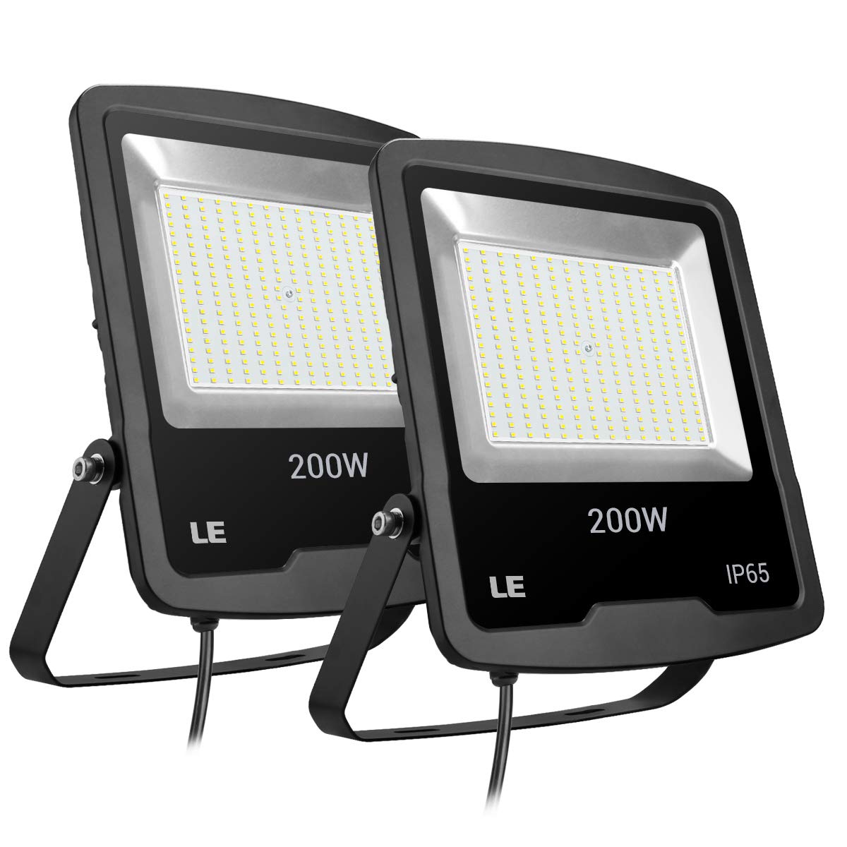 LE 200W Outdoor LED Flood Light, 16000 Lumen Security Lights, 600W HPS ...