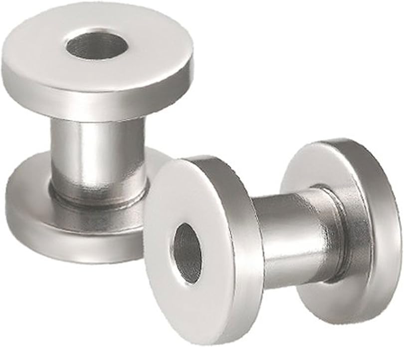 Amazon.com: bodyjewellery 4G 4 Gauge 5mm Surgical Steel Flesh Tunnels ...