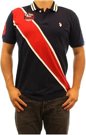 US. Polo Assn USPA Men's Short Sleeve Pique Stripe Polo Shirt (S, USPA ...