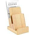 Amazon.com: DOSTATNI 3-Tier Pine Wood Literature Holder pamphlet ...