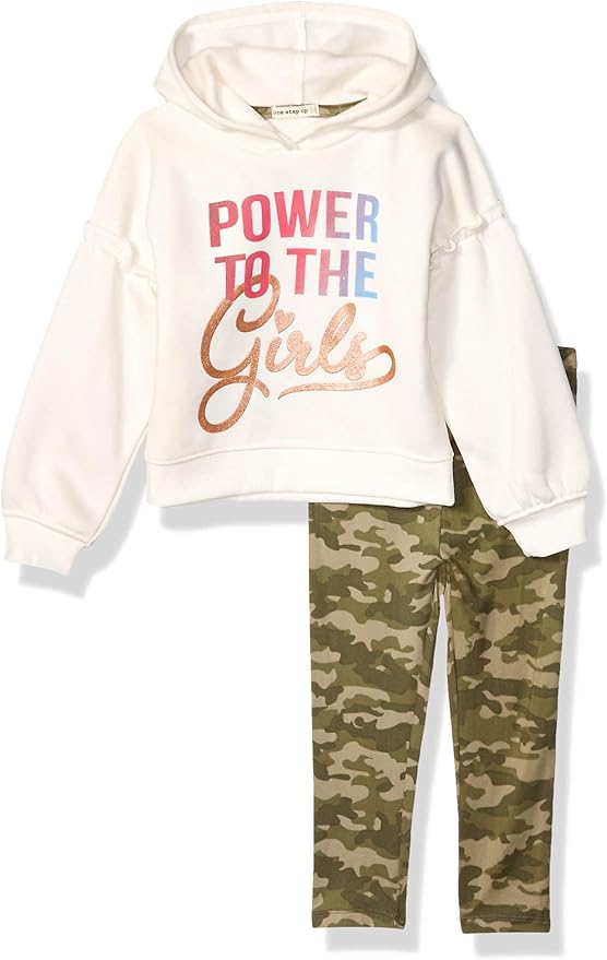 Amazon.com: One Step Up Girls' Fleece Top and Legging Set: Clothing