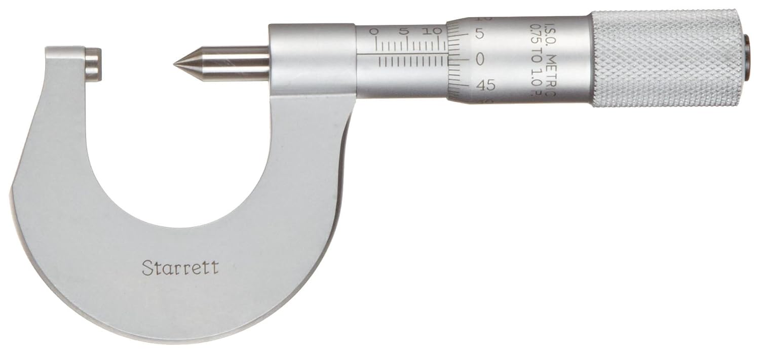 Starrett 210AP Screw Thread Comparator Micrometer Plain Thimble 0.001 ...