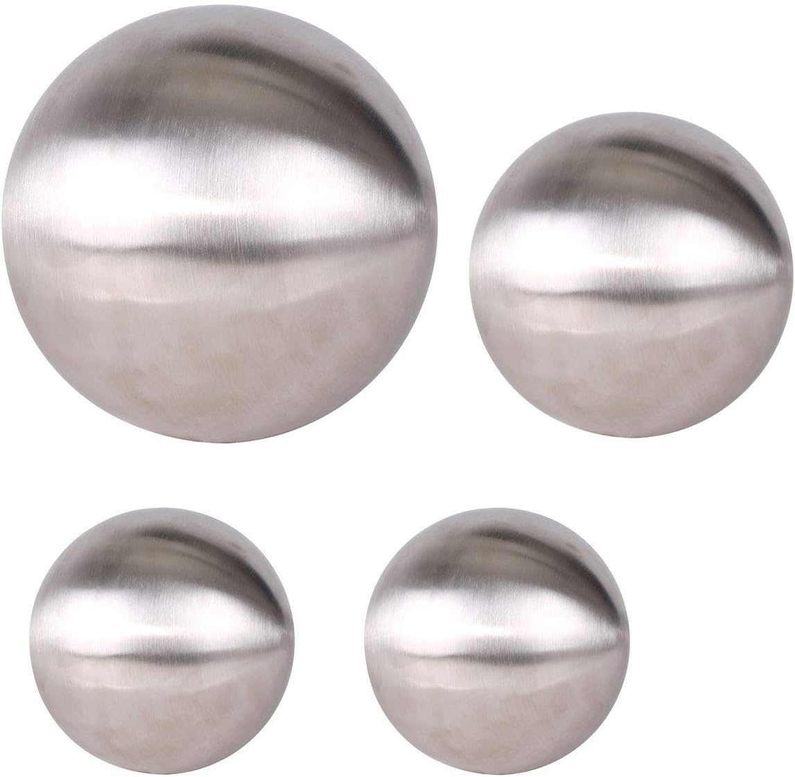 Stainless Steel Ball Set of 4 Matte or Gloss Garden Sphere Stainless ...