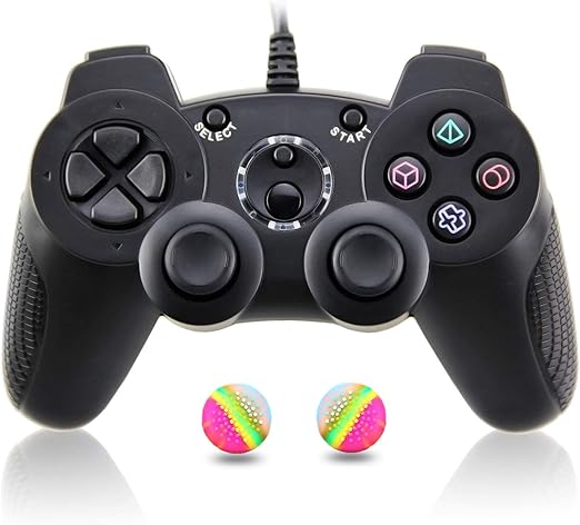 Wired Controllers for PS2 Playstation 2, Remote Joystick Gamepad for ...