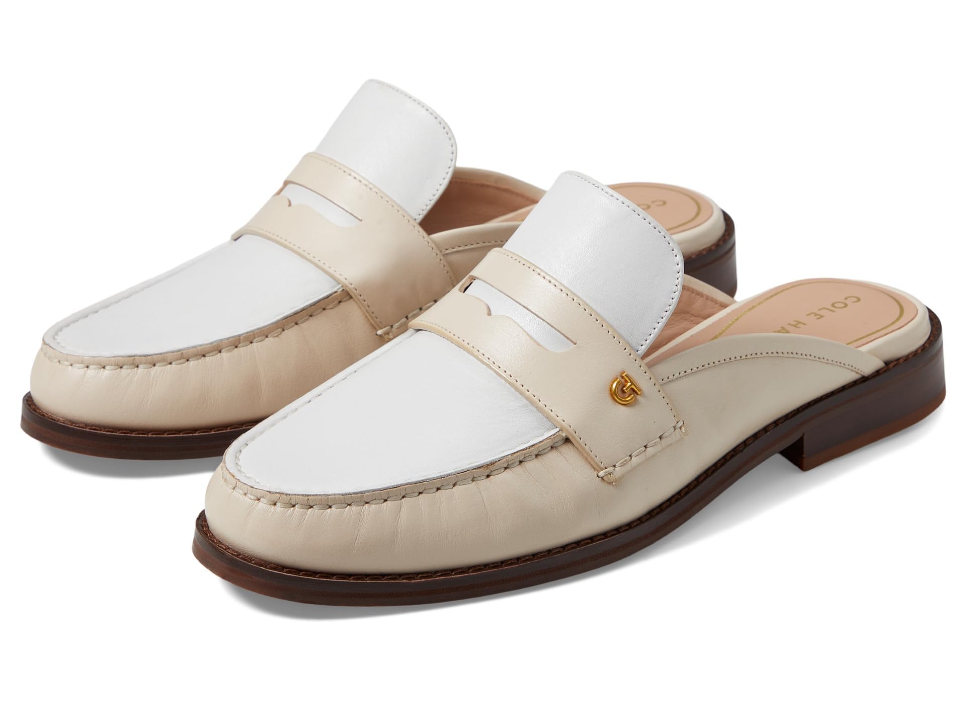 Cole Haan Leather Lux Pinch Penny Loafer Mule Flats