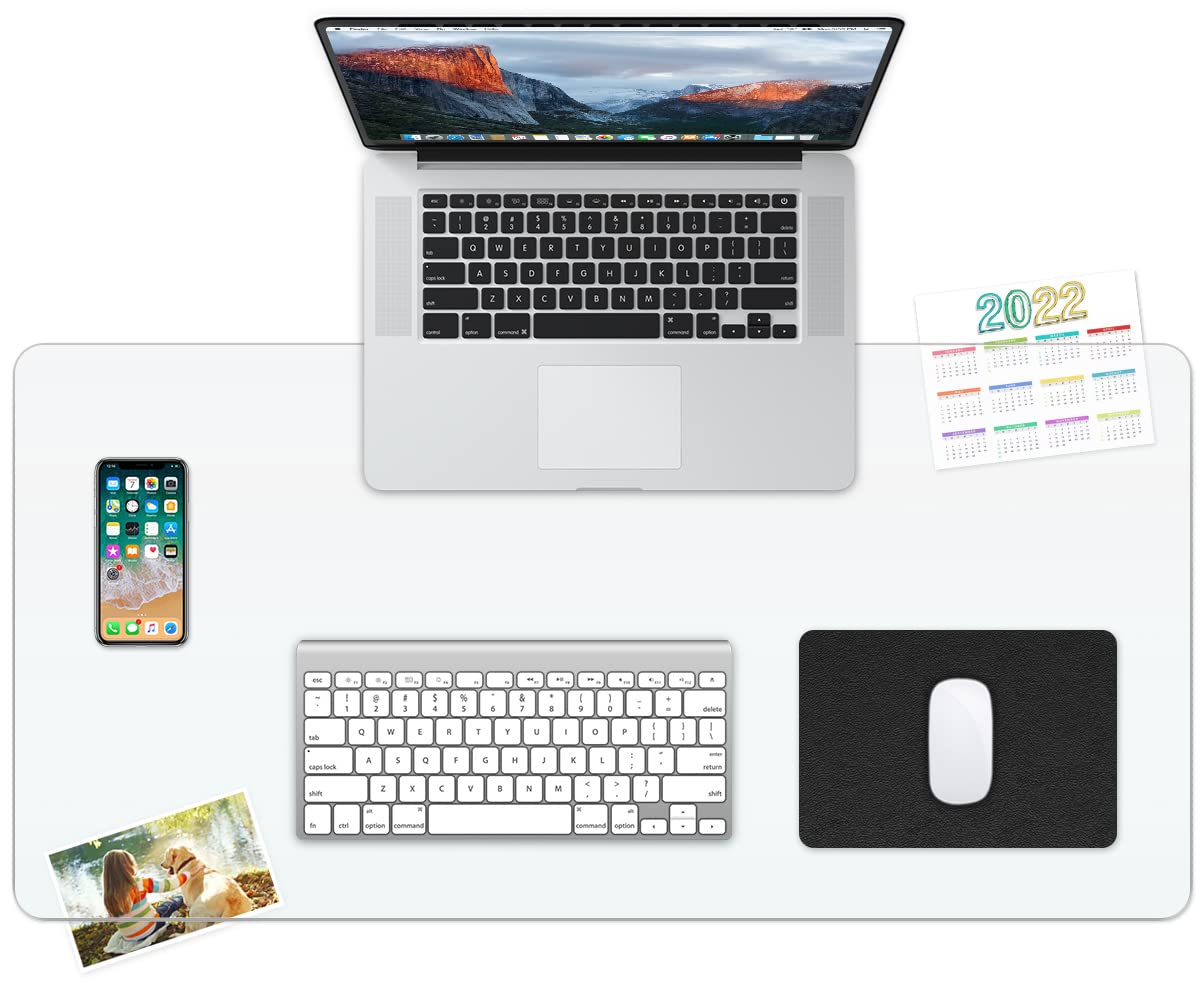 RostiKong Clear Large Desk Pads Blotter 24'' x 48'' Home Office Vinyl ...