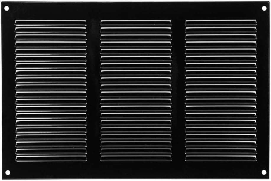 300x200mm Air Vent Grille Cover 11x8 inch Black Ventilation Cover ...