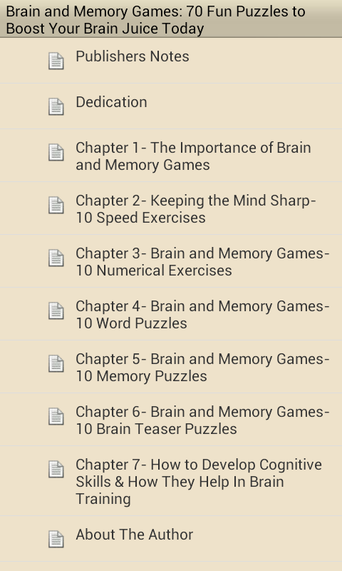 Brain & Memory Games: 70 Fun Puzzles !:Amazon.com:Appstore for Android