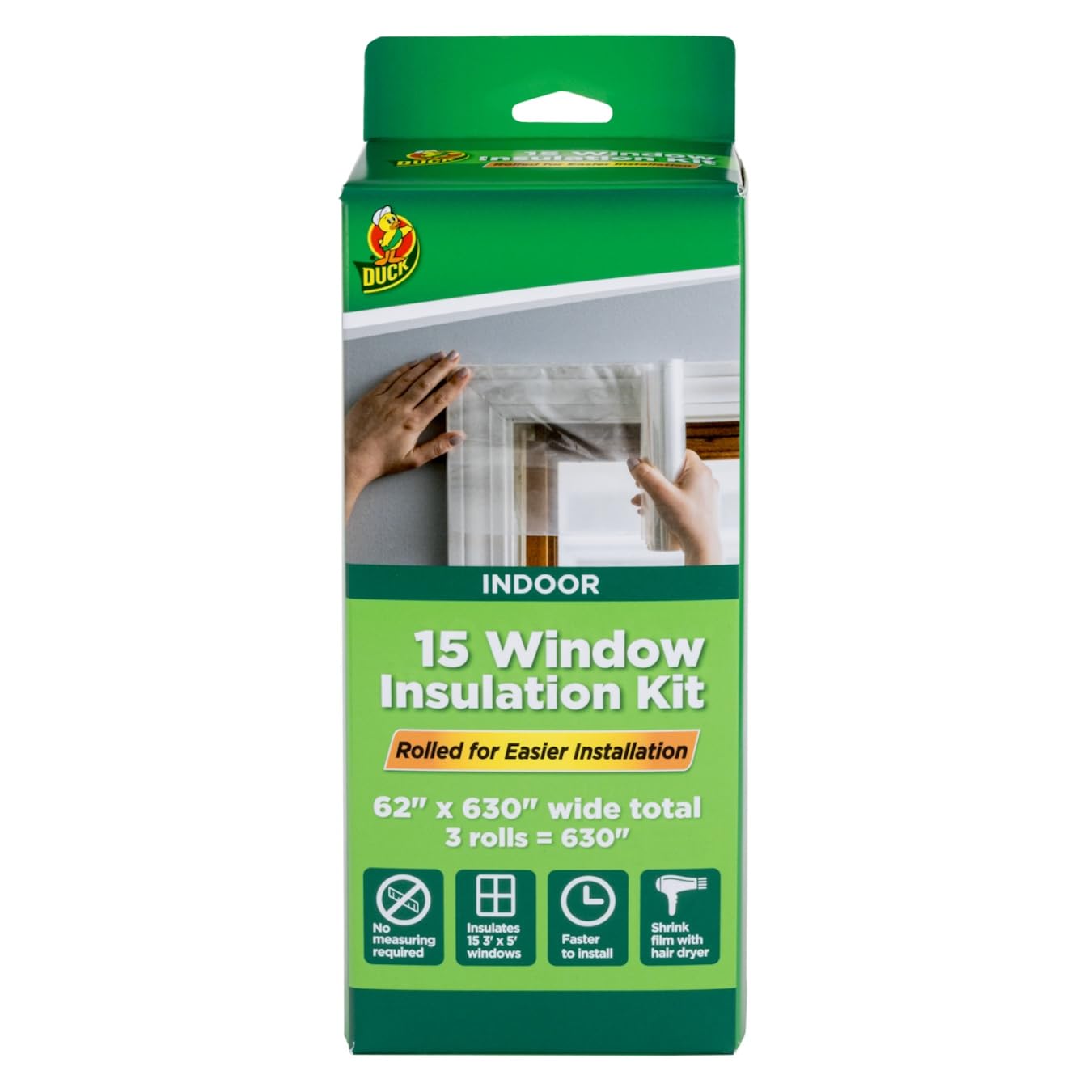 Duck Brand Winter Window Insulation Kit – Window Seal Rolled Shrink ...