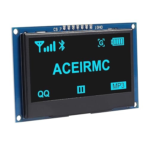 ACEIRMC 2.42 inch 128x64 OLED LCD Display Module SSD1309 7 Pin SPI/IIC I2C Serial Interface for ...