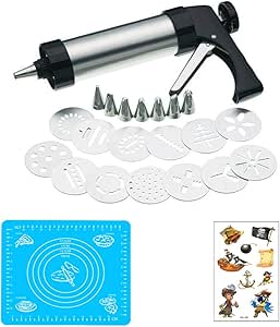Amazon.com: HM_ZL Cookie Press Gun Cupcake Filler Injector Stainless ...