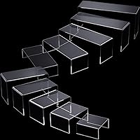 Amazon.com: Tuanse 10 Pieces Clear Acrylic Display Risers Multi Size ...