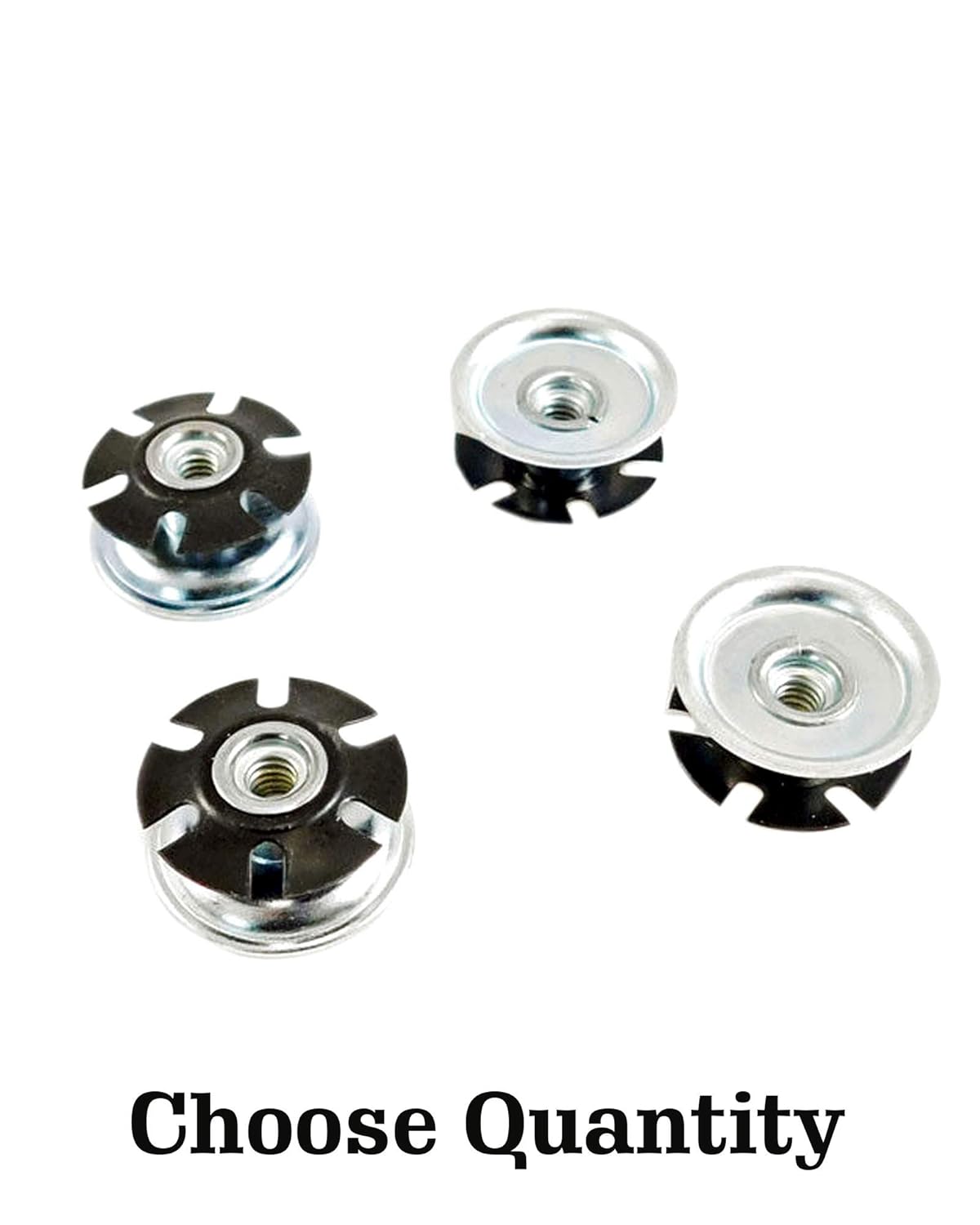 Metal Threaded Star Type Insert for 1-1/4" (OD) Round Tubing - Threaded ...