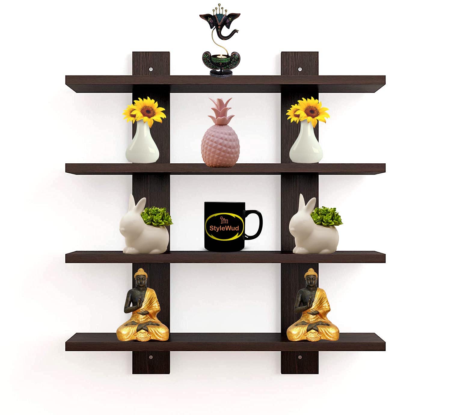 StyleWud Wall Mount Shelf | Multipurpose Display Unit | Wall Shelf ...
