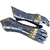 Amazon.com: AnNafi® Armor Gauntlets Steel Gloves w Brass Accents Armor ...