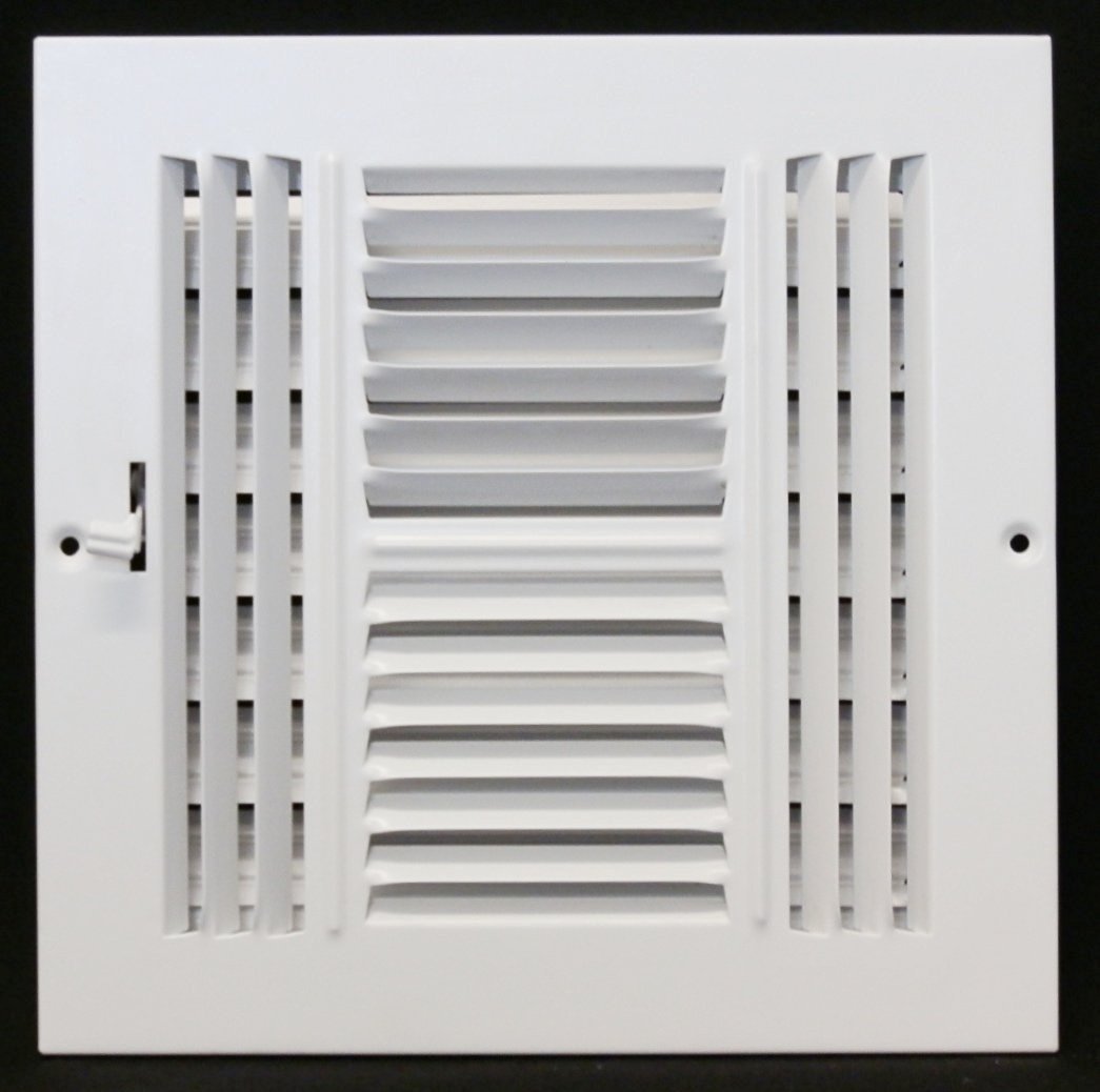HVAC Premium 12''w X 12''h 4-Way AIR Supply Grille - Vent Cover ...