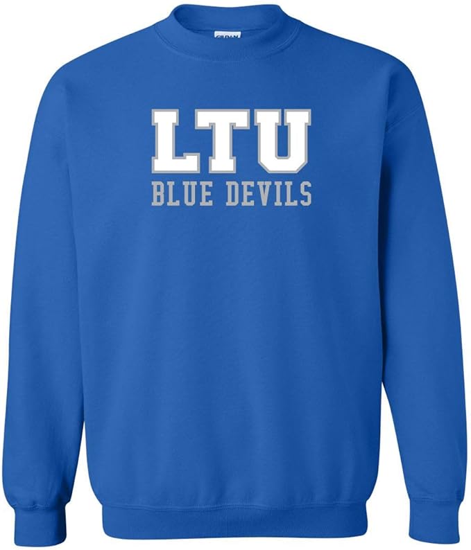 Amazon.com: CreateMyTee | LTU Lawrence Tech Blue Devils Block Two Color ...
