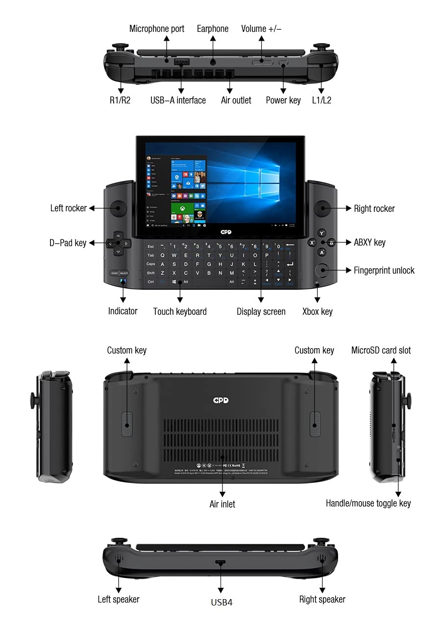 Mua 6 Goodlife623 GPD WIN 3, Portable Handheld Game Console 5.5 ...