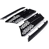 Amazon.com: AMOPACORP Left Right Matte Black Front Mesh Trim Foglight ...