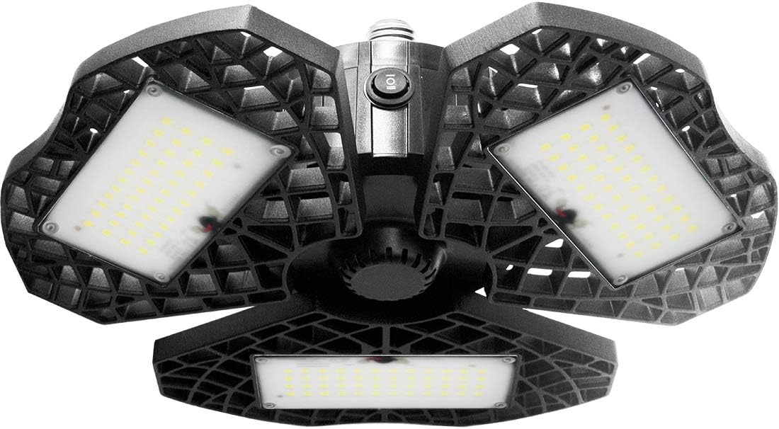 SYLSTAR LED Garage Light with Motion Sensor, Deformable 60W Motion ...